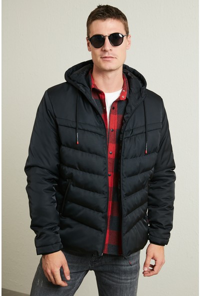 Buratti Slim Fit Kapüşonlu Cepli % 100 Pamuk Mont Erkek Mont 5712070 Buratti Slim Fit Kapüşonlu Cepli % 100 Pamuk Mont Erkek Mont 5712070