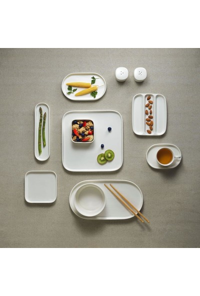 Schafer Nude Krem 38 Parça Oval Kahvaltı ve Yemek Takımı Schafer Nude Krem 38 Parça Oval Kahvaltı ve Yemek Takımı