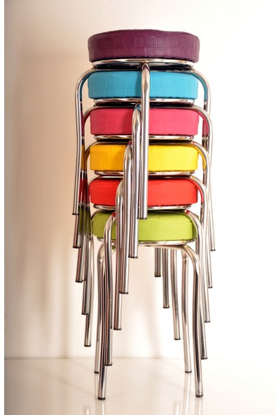 Yılmaz Masacılık 6'lı Renkli Ahtapot Tabure Mutfak Taburesi Demir Tabure Yılmaz Masacılık 6'lı Renkli Ahtapot Tabure Mutfak Taburesi Demir Tabure