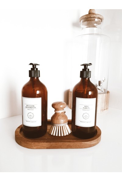 Reoona 2'li Sıvı Sabun ve Bulaşık Deterjanı Şişesi Set 500 ml Reoona 2'li Sıvı Sabun ve Bulaşık Deterjanı Şişesi Set 500 ml