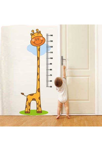 Quppa Çocuk & Bebek Odası Için Duvar Stıcker Boy Cetveli #ST-020
