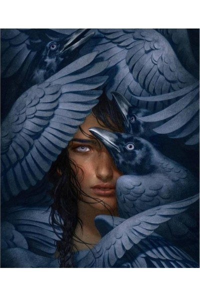 Hapy Hoby Güzel Kadın ve Kuşlar Sayılarla Boyama Seti