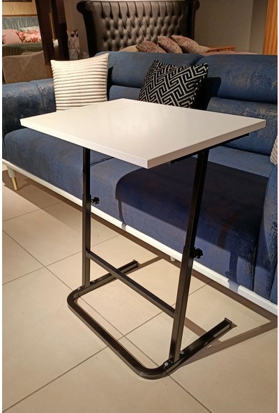 İrem Aria Yükseklik Ayarlı Laptop Sehpası Laptop Masası Beyaz