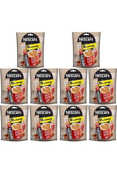 Nescafe 2 Si 1 Arada 10 'lu x 10 Paket Nescafe 2 Si 1 Arada 10 'lu x 10 Paket