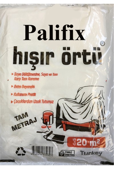 Palifix Eşya Koruma Örtüsü Hışır Örtü Boya Badana Örtüsü 20 M² 2 Adet Palifix Eşya Koruma Örtüsü Hışır Örtü Boya Badana Örtüsü 20 M² 2 Adet