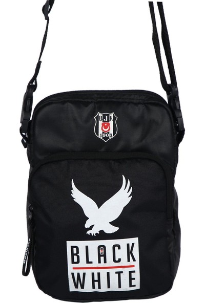 Me Çanta Beşiktaş Çapraz Askılı Çanta Black Whi̇te Eagle 21336