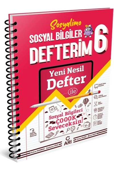 Arı Yayıncılık Arı Yayınları 6. Sınıf Sosyal Bilgiler Sosyalimo Defterim Arı Yayıncılık Arı Yayınları 6. Sınıf Sosyal Bilgiler Sosyalimo Defterim