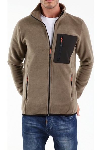 Ghassy Co. Ghassy Co Erkek Göğüs Garnili Cepli Tam Fermuarlı Polar Ghassy Co. Ghassy Co Erkek Göğüs Garnili Cepli Tam Fermuarlı Polar