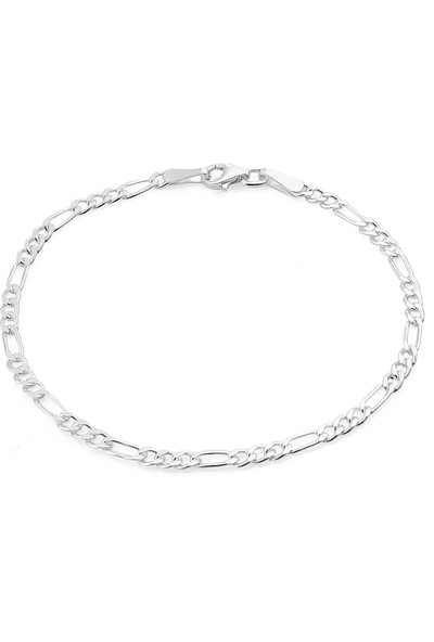 Elika Silver Erkek Figaro Zincir 925 Ayar Gümüş Bileklik Elika Silver Erkek Figaro Zincir 925 Ayar Gümüş Bileklik