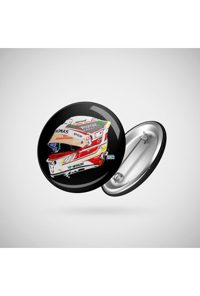 Fizello Lewis Hamilton Helmet Rozet