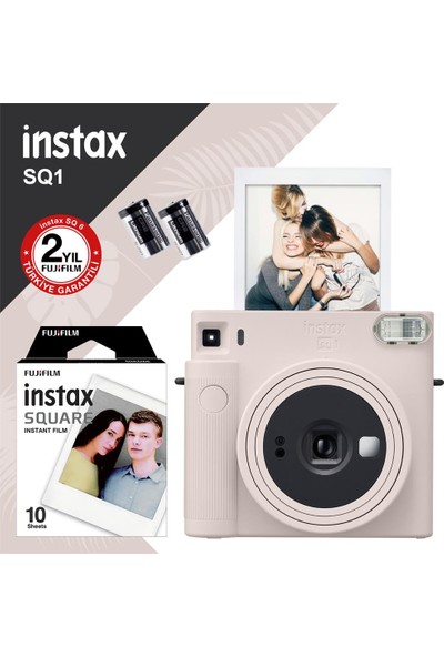 Instax Sq1 Beyaz Fotoğraf Makinesi ve 10LU Kare Film Instax Sq1 Beyaz Fotoğraf Makinesi ve 10LU Kare Film