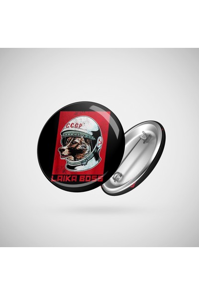 Fizello Laıka Boss Vintage Cccp Soviet Russia Ussr Space Dog Rozet Fizello Laıka Boss Vintage Cccp Soviet Russia Ussr Space Dog Rozet