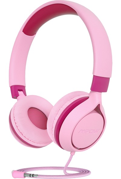 Mpow CHE1 Ses Limitli Kablolu Kafaüstü Çocuk Kulaklığı Pembe