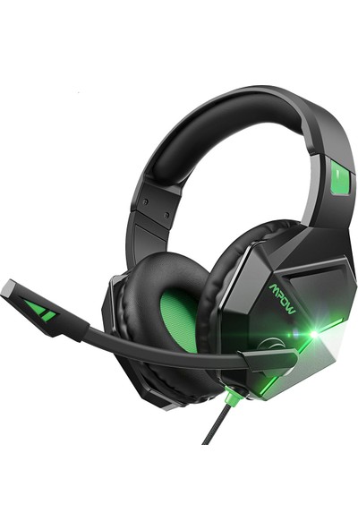 Mpow EG10 7.1 Surround Gürültü Engelleyici Mikrofonlu Surround Oyuncu Kulaklığı PS4/PS5/PC/Xbox Yeşil Mpow EG10 7.1 Surround Gürültü Engelleyici Mikrofonlu Surround Oyuncu Kulaklığı PS4/PS5/PC/Xbox Yeşil