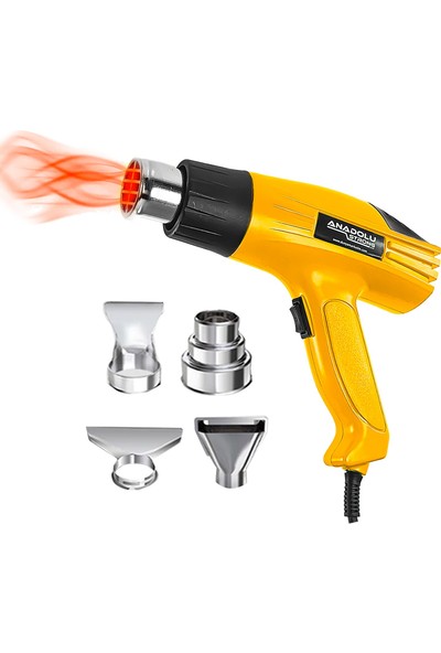 Anadolu Strong ANS1010 Sıcak Hava Tabancası 2000 W Kademeli Otomatik Korumalı Aksesuar Anadolu Strong ANS1010 Sıcak Hava Tabancası 2000 W Kademeli Otomatik Korumalı Aksesuar