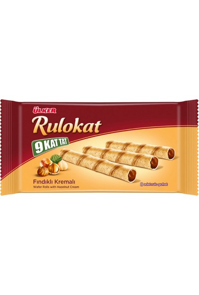 Ülker 9 Kat Tat Rulokat Fındıklı Gofret 42 gr Ülker 9 Kat Tat Rulokat Fındıklı Gofret 42 gr