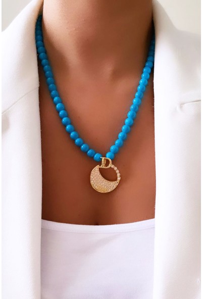 IM Design Tasarım Mavi Kolye