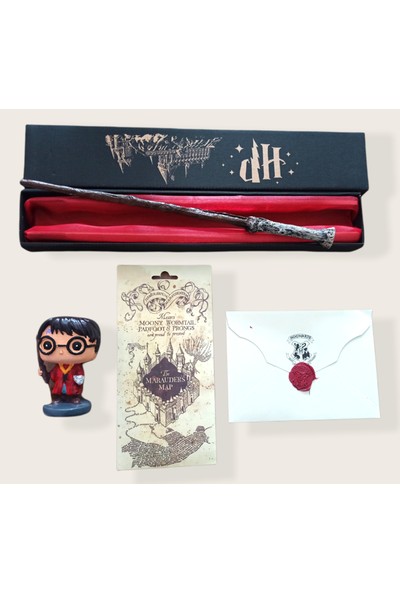 Asuman Store Arry Potter / H.potter Biblo + Çapulcu Haritası + Kabul Mektubu + Asa 4' Lü