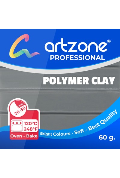 Artzone Soft Polimer Kil 60 Gram Light Grey Artzone Soft Polimer Kil 60 Gram Light Grey