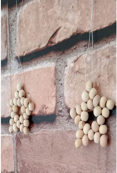 E-Sanat Evi 5 Adet Dekoratif Ahşap Boncuklu Mini Yıldız (5cm) E-Sanat Evi 5 Adet Dekoratif Ahşap Boncuklu Mini Yıldız (5cm)