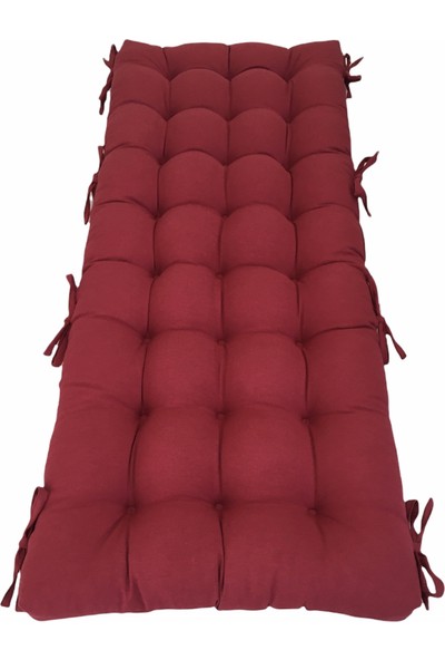 By Kutlay Home Collection Sallanan Sandalye Minderi, Duck Kumaş, Bordo Renk, 1. Kalite Silikon, 50X 120 cm By Kutlay Home Collection Sallanan Sandalye Minderi, Duck Kumaş, Bordo Renk, 1. Kalite Silikon, 50X 120 cm