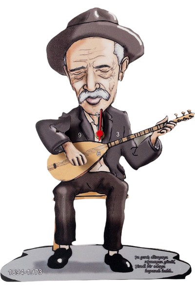 Kalyon Home Ahşap Sallanır Sarkaçlı Aşık Veysel Duvar Saati Kalyon Home Ahşap Sallanır Sarkaçlı Aşık Veysel Duvar Saati