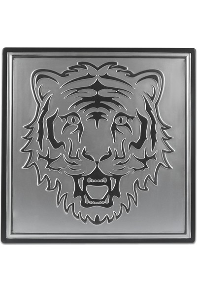 Echo Art Bengal Serisi Gümüş Siyah Boyalı 3 Boyutlu Tablo