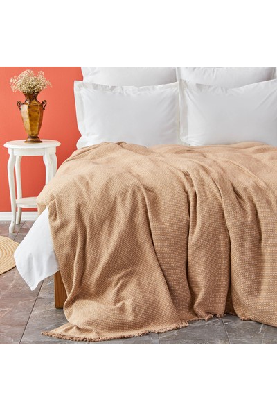 Karaca Home Liora Bej Dört Mevsim Örtü Karaca Home Liora Bej Dört Mevsim Örtü