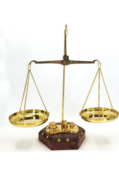 Hediye Kesesi Terazi Ahşap 100 gr