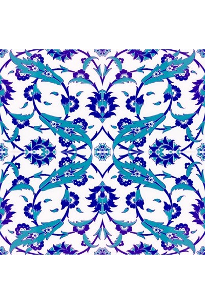 Kütahya Çini Yapı Tasarım AC32 20X20 cm 4 Adet Çini Karo