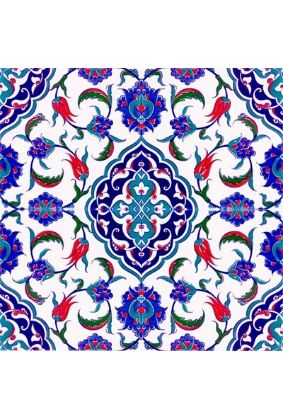 Kütahya Çini Yapı Tasarım AC44 20X20 cm 4 Adet Çini Karo Kütahya Çini Yapı Tasarım AC44 20X20 cm 4 Adet Çini Karo