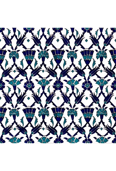 Kütahya Çini Yapı Tasarım AC64A 20X20 cm 4 Adet Çini Karo Kütahya Çini Yapı Tasarım AC64A 20X20 cm 4 Adet Çini Karo