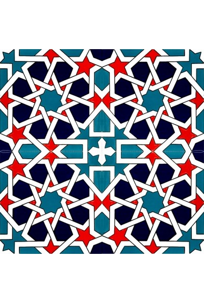 Kütahya Çini Yapı Tasarım AC88 20X20 cm 4 Adet Çini Karo