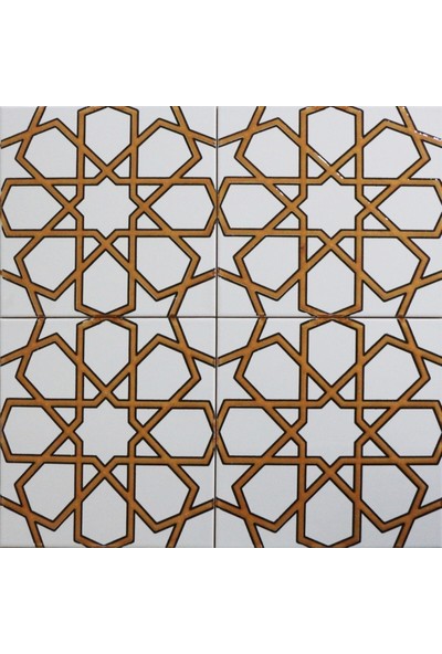 Kütahya Çini Yapı Tasarım AC89V-SARI 20X20 cm 4 Adet Çini Karo Kütahya Çini Yapı Tasarım AC89V-SARI 20X20 cm 4 Adet Çini Karo