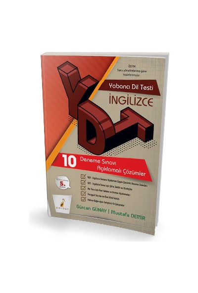 Pelikan Yayınları Ydt İngilizce Tamamı Çözümlü 10 Deneme Sınavı