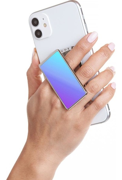 Handlstick Irıdescent Blue/purple Stand Özellikli Telefon Tutucu Handlstick Irıdescent Blue/purple Stand Özellikli Telefon Tutucu
