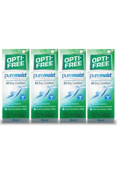 Opti Free Pure Moist Solüsyon 300ML 4 Kutu Opti Free Pure Moist Solüsyon 300ML 4 Kutu
