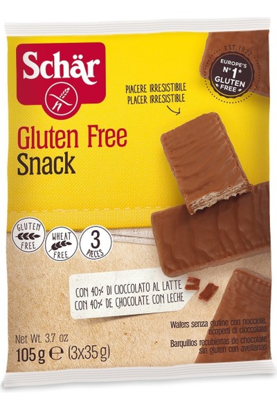 Schar Snack 3 X 35 gr Çikolata Kaplı Fındıklı Gofret