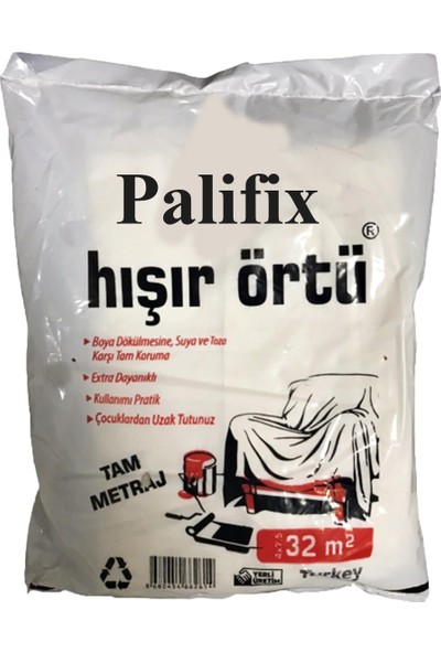 Palifix 1 Adet Eşya Koruma Örtüsü Hışır Örtü Boya Badana Örtüsü 32 M² Palifix 1 Adet Eşya Koruma Örtüsü Hışır Örtü Boya Badana Örtüsü 32 M²