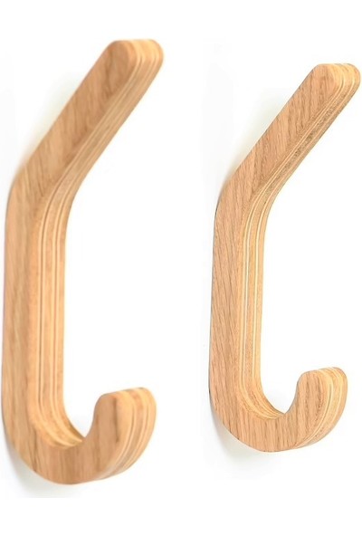 Modalanka Ahşap Doğal Askı 2'li