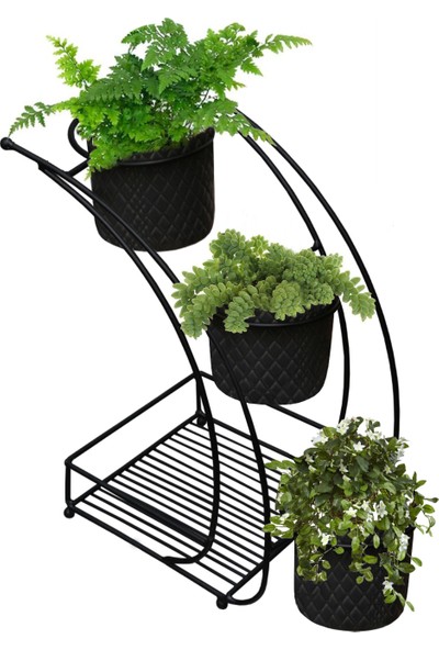 Homing Modern Tasarım Saksılık ve Çiçeklik 3 Katlı SEH-4567