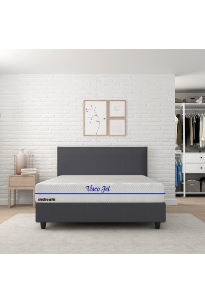 Indivani Visco Jel Fermuarlı Yıkanabilir Kılıflı Yatak