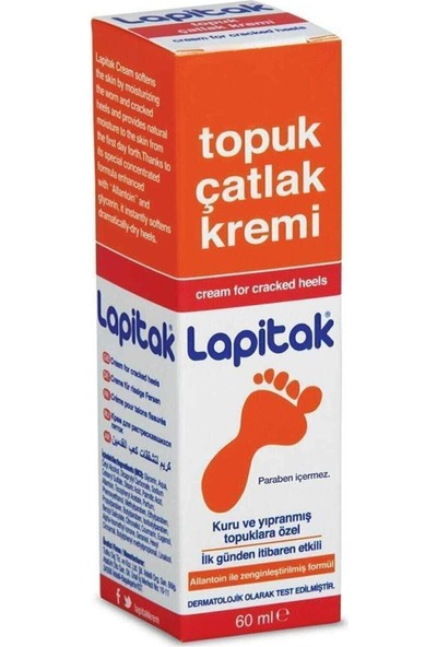 Lapitak Topuk Çatlak Bakım Kremi 60 Ml Lapitak Topuk Çatlak Bakım Kremi 60 Ml