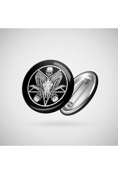 Fizello Skull Pentagram Rozet