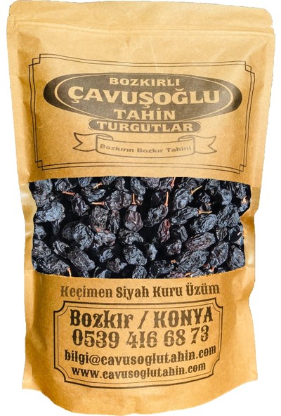 Bozkırlı Çavuşoğlu Keçimen Siyah Kuru Üzüm 1 kg