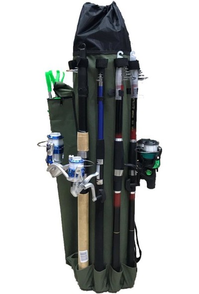 Powerex Haki Balıkçı Sırt ve Kamış Olta Çantası