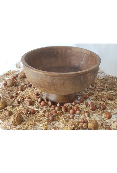 Eves Shop Ahşap El Yapımı Dekoratif Ayaklı Kase