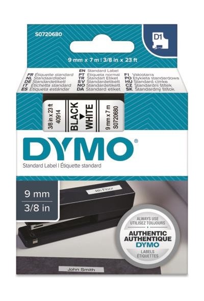 Dymo D1 Beyaz/siyah Yedek Şerit 9mm x 7mt (40913) Dymo D1 Beyaz/siyah Yedek Şerit 9mm x 7mt (40913)
