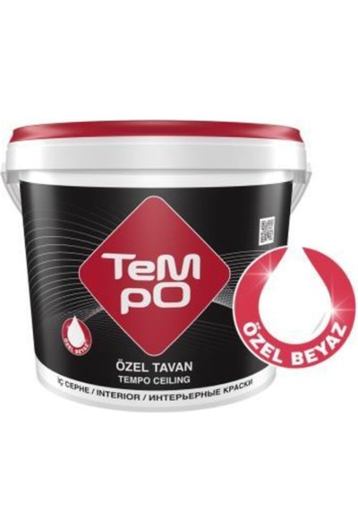 Tempo Filli Boya Özel Tavan 1 kg Beyaz
