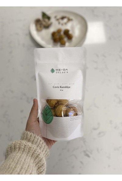 He-Qa Organik HE-QA Ceviz Kurabiye 50 Gr